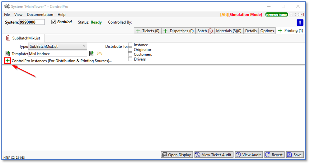 Mix List – Murray Equipment